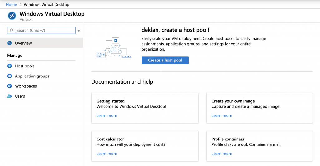 Azure - Windows Virtual Desktop (2020 Spring update) - Next2IT